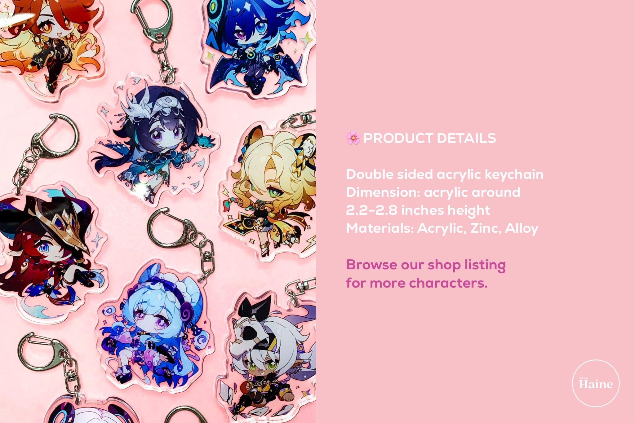 Genshin Impact Premium Acrylic Keychain - Ororon Citlali Yumemizuki Lan ...