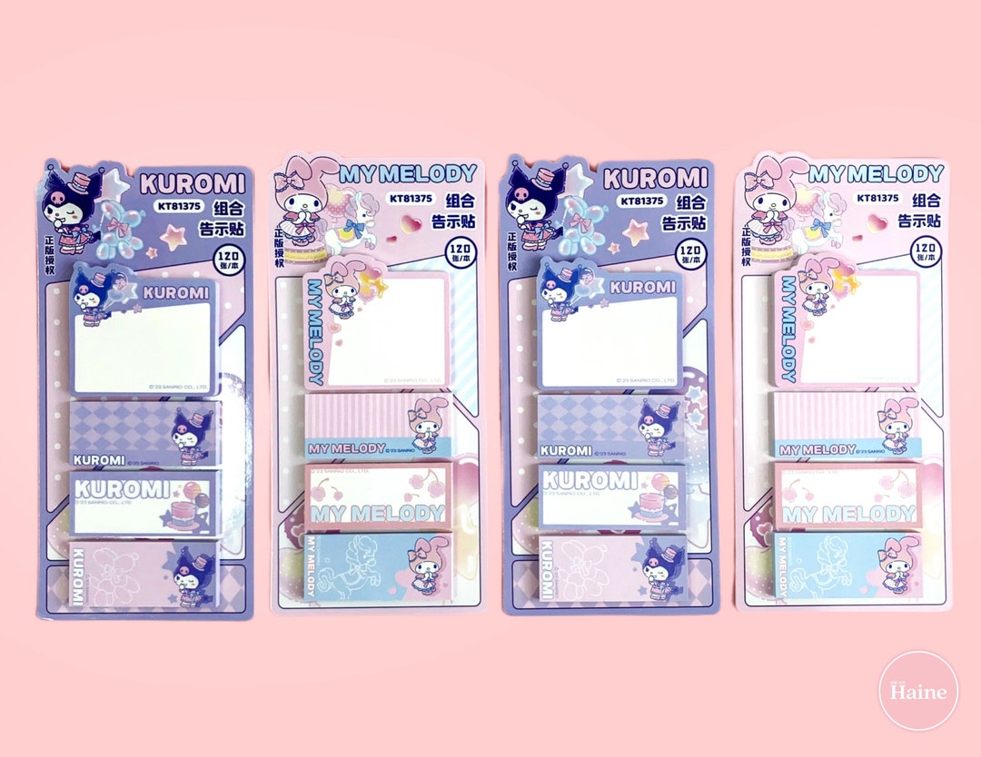 My Melody & Kuromi Sticky Note Set - Etsy