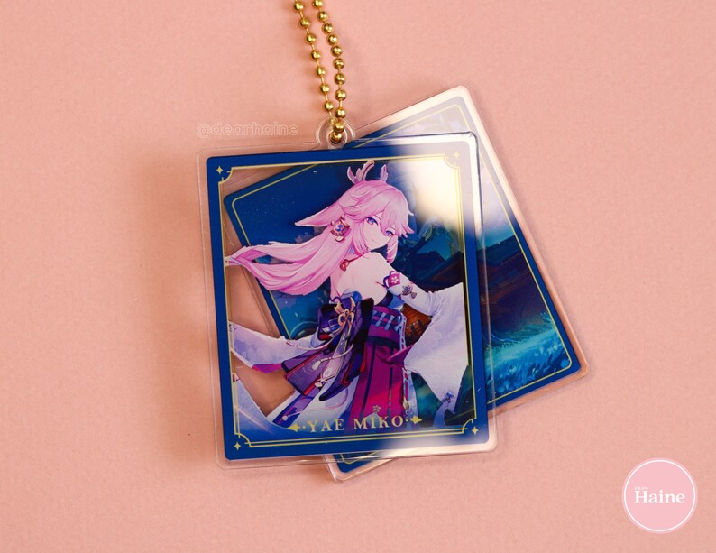 Wanderer / Scaramouche & Yae Miko Acrylic Keychain Genshin - Etsy
