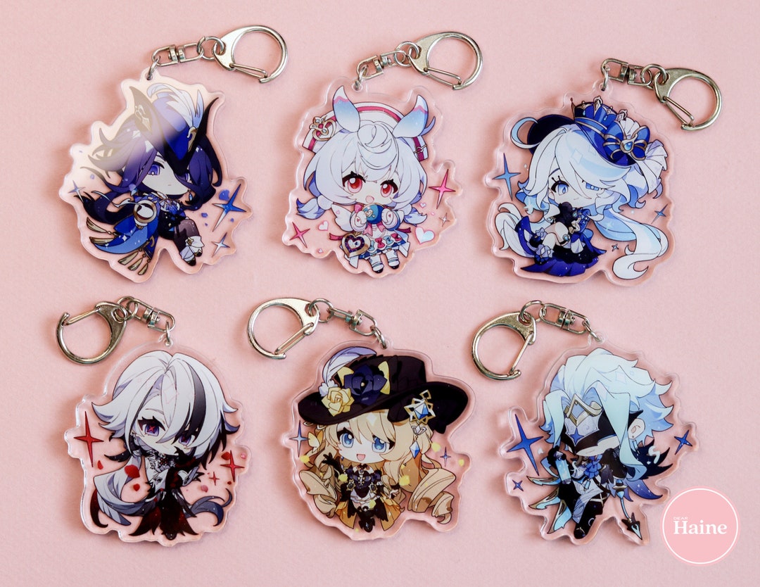 Genshin Impact Premium Acrylic Keychain - Navia Furina Sigwinne Dotore ...