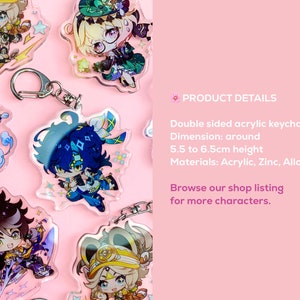 Genshin Impact Acrylic Keychain - Kinich Mualani Sethos Emilie ...