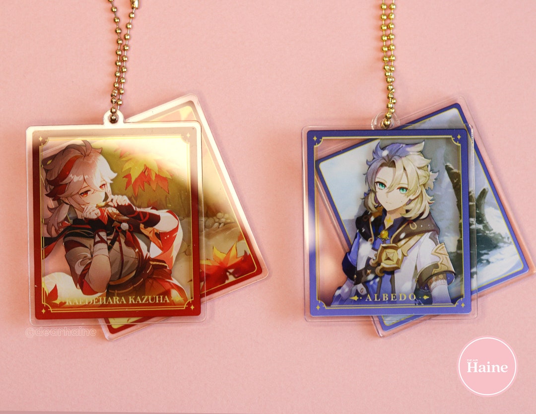 Kazuha & Albedo Acrylic Keychain Genshin Impact Cute Merch - Etsy