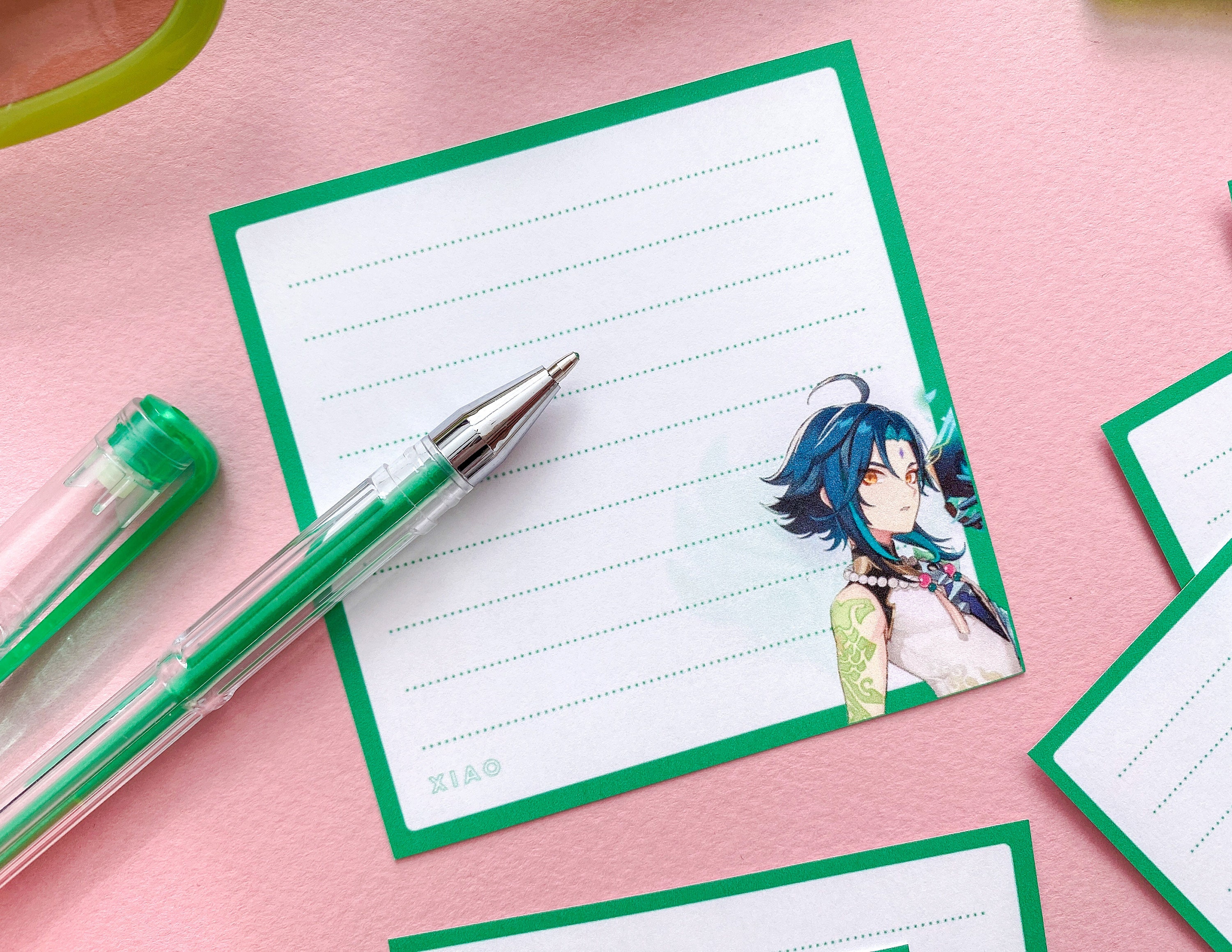 Genshin Impact Anemo Memopad / Notepad Stationery Xiao Venti - Etsy