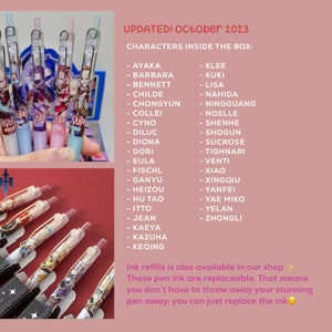 Genshin Impact Blind Box Writing Pen Random Packaging - Etsy