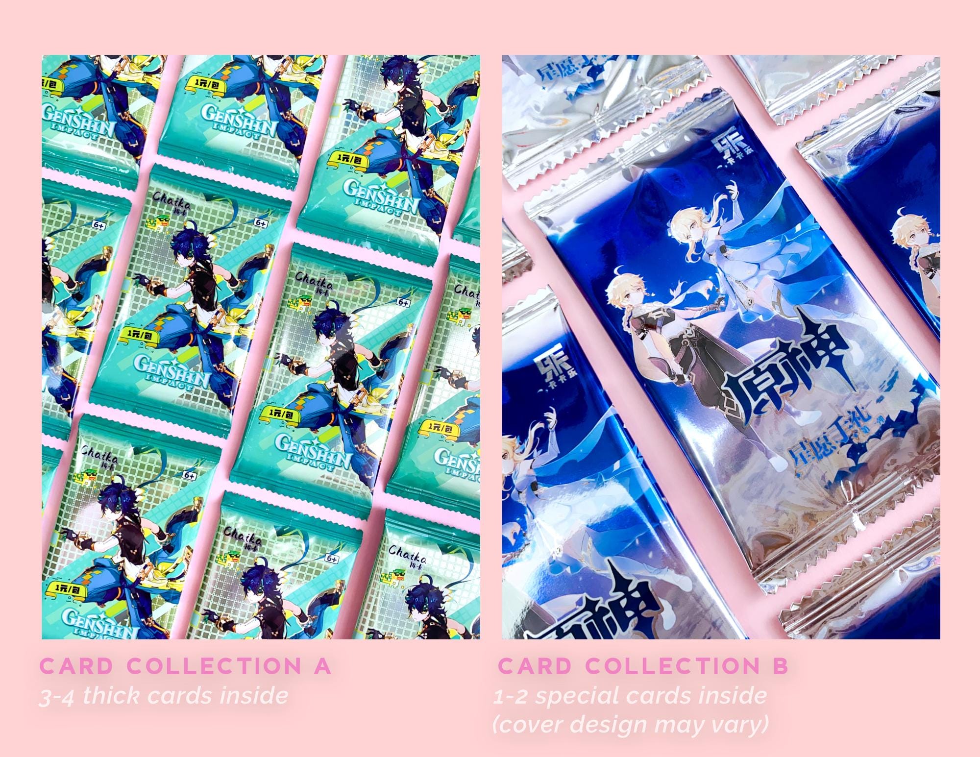 Genshin Impact Booster Pack - Collection Cards - Etsy
