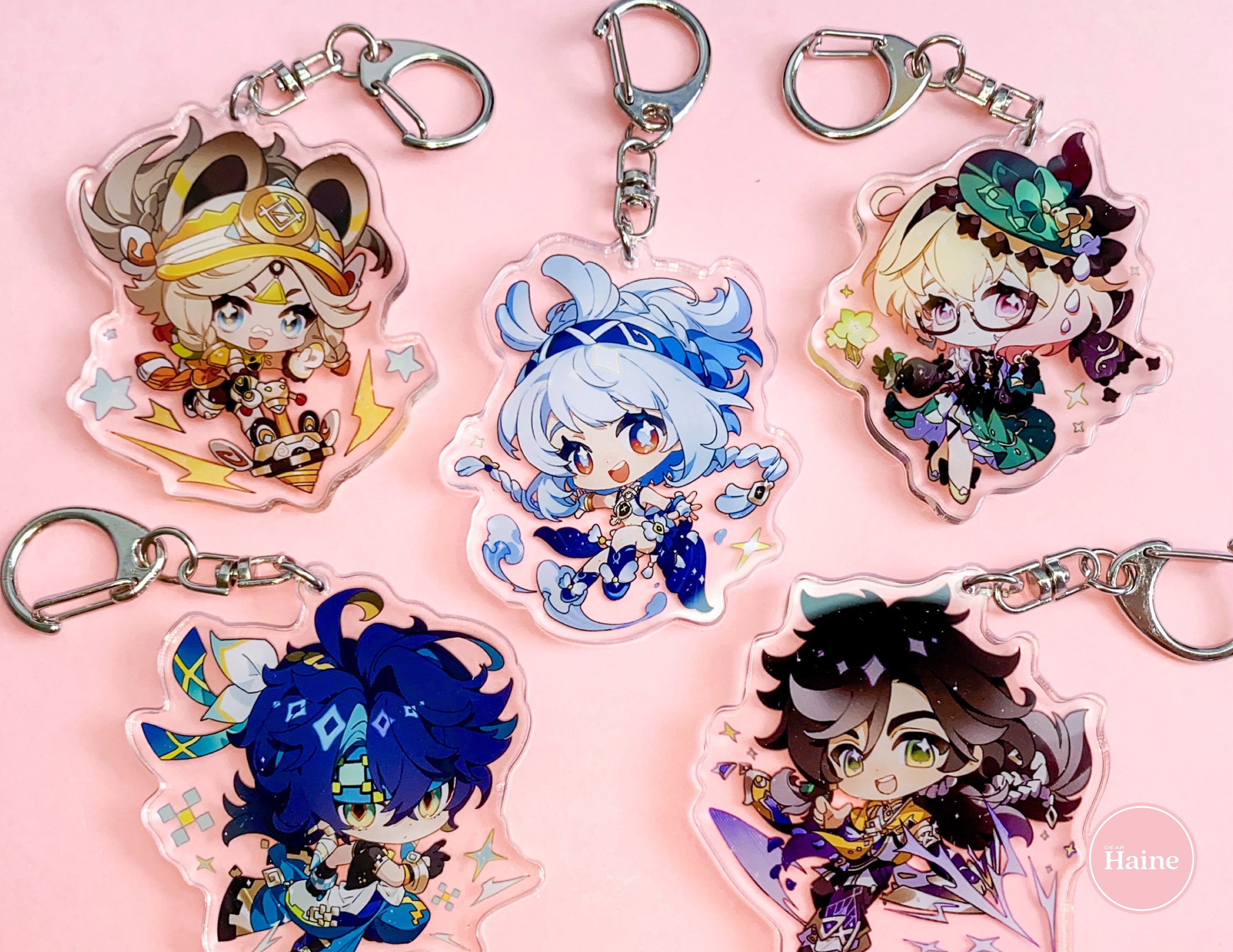 Genshin Impact Acrylic Keychain - Kinich Mualani Sethos Emilie ...