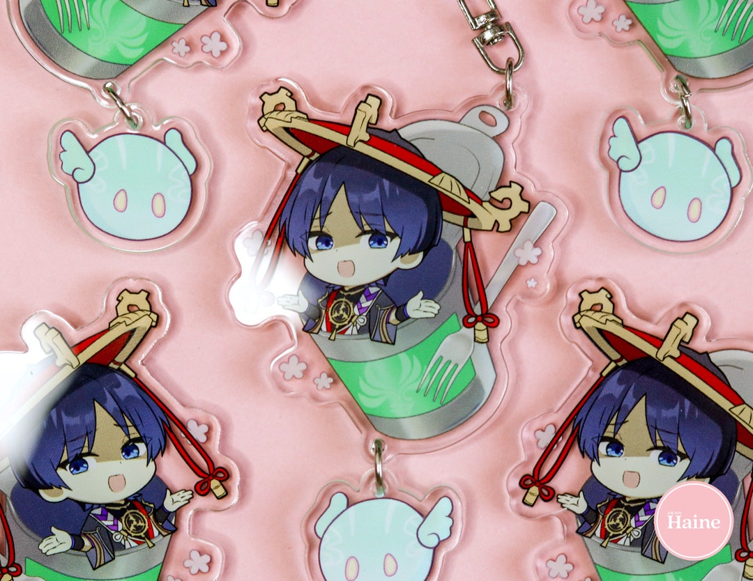 Scaramouche Keyring Genshin Impact Cute Wanderer Acrylic Keychain - Etsy