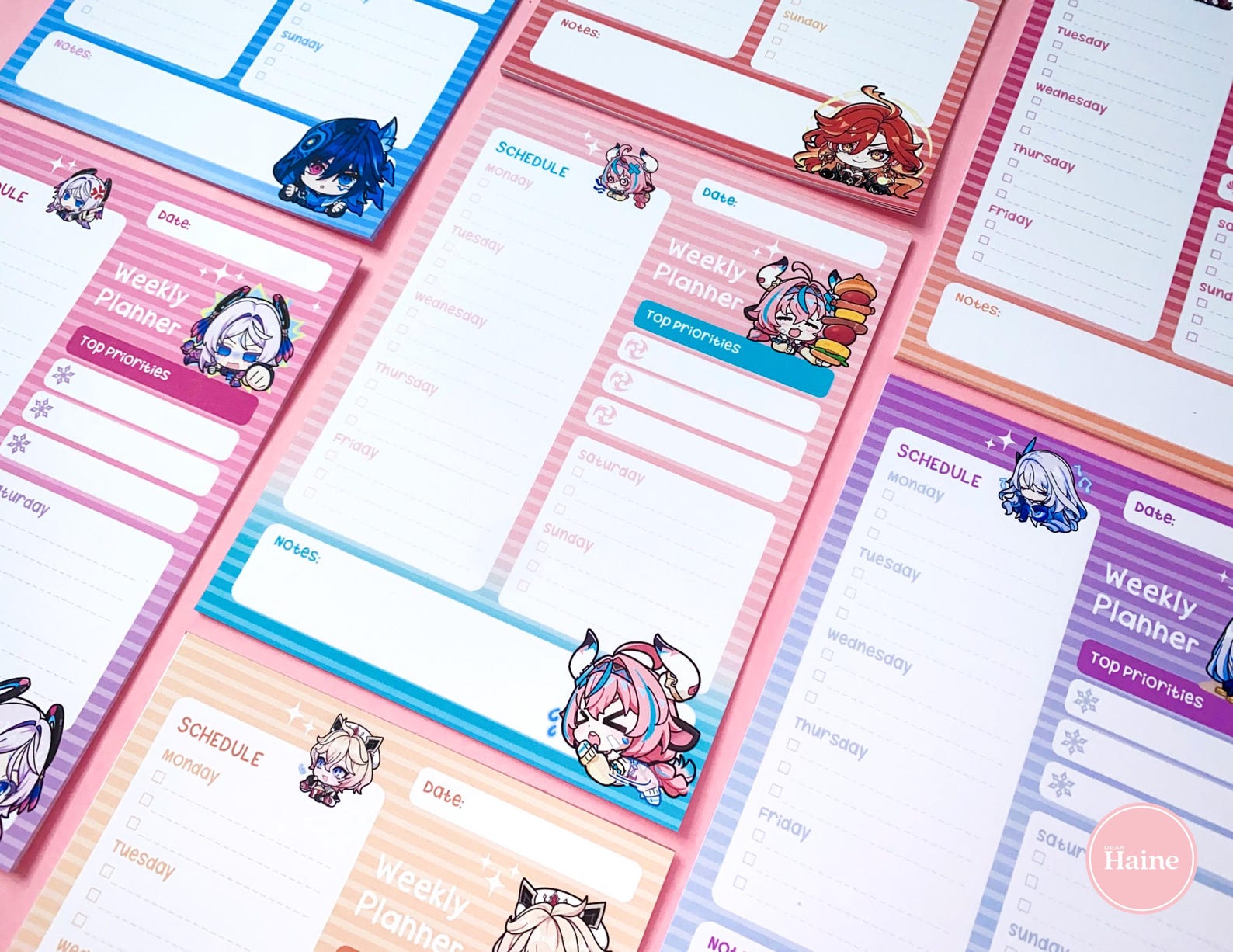 Genshin Impact Weekly Planner - Chasca Citlali Skirk Ororon Varesa ...