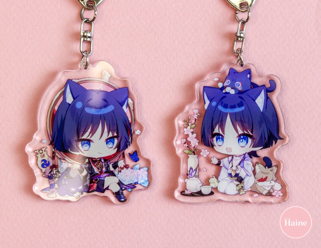 Wanderer / Scaramouche Chibi Acrylic Keychain Genshin Impact - Etsy