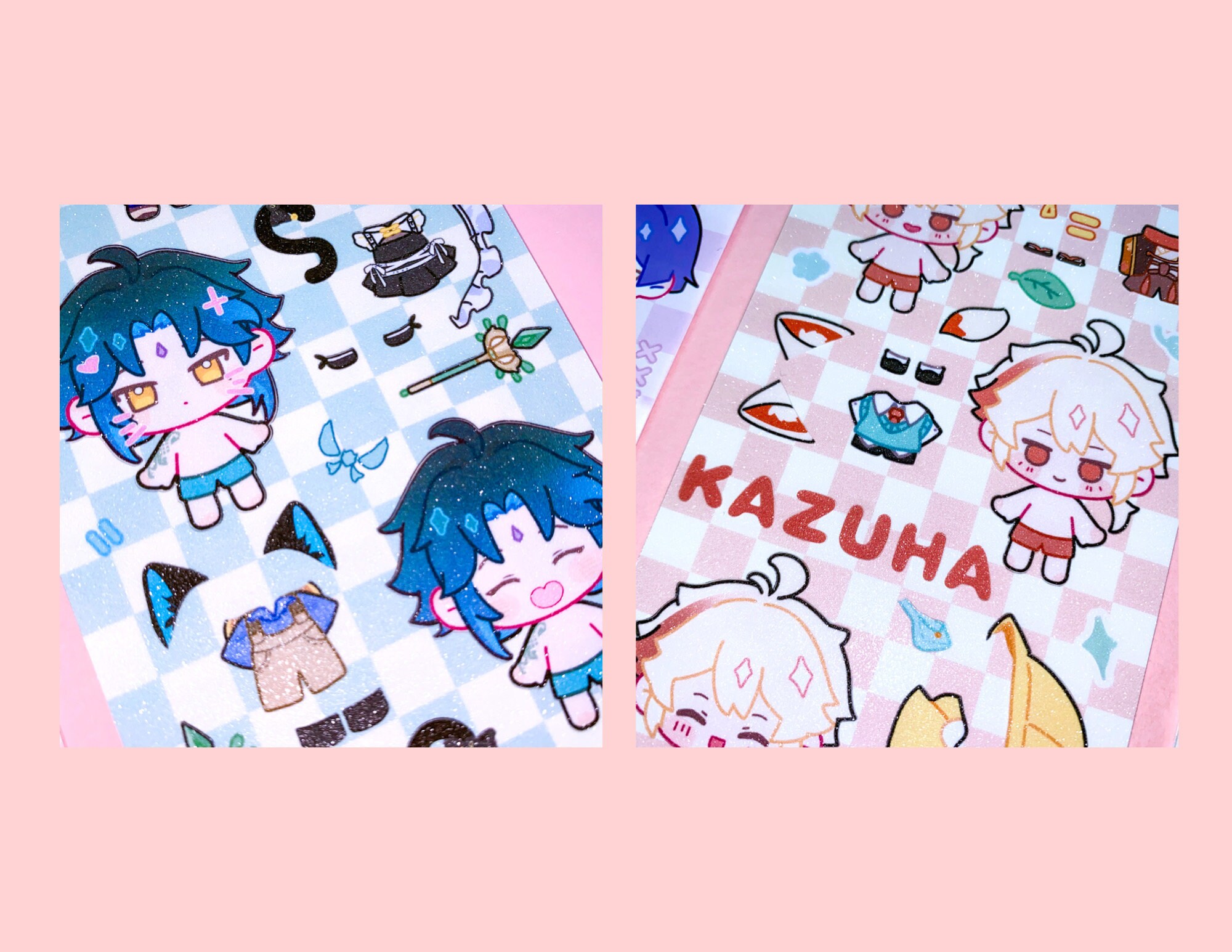 Genshin Impact Dress up Sticker Sheet - Wanderer Scaramouche Kazuha ...