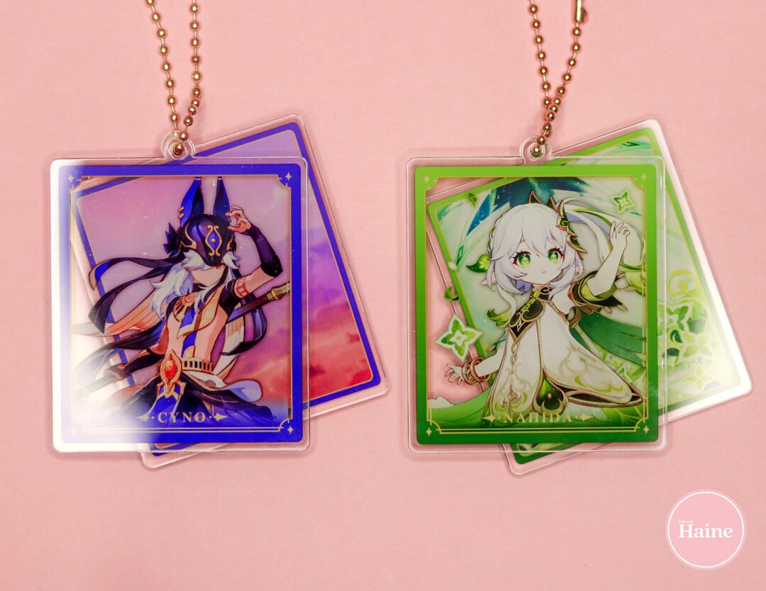 Cyno & Nahida Acrylic Keychain Genshin Impact Charm Merch - Etsy