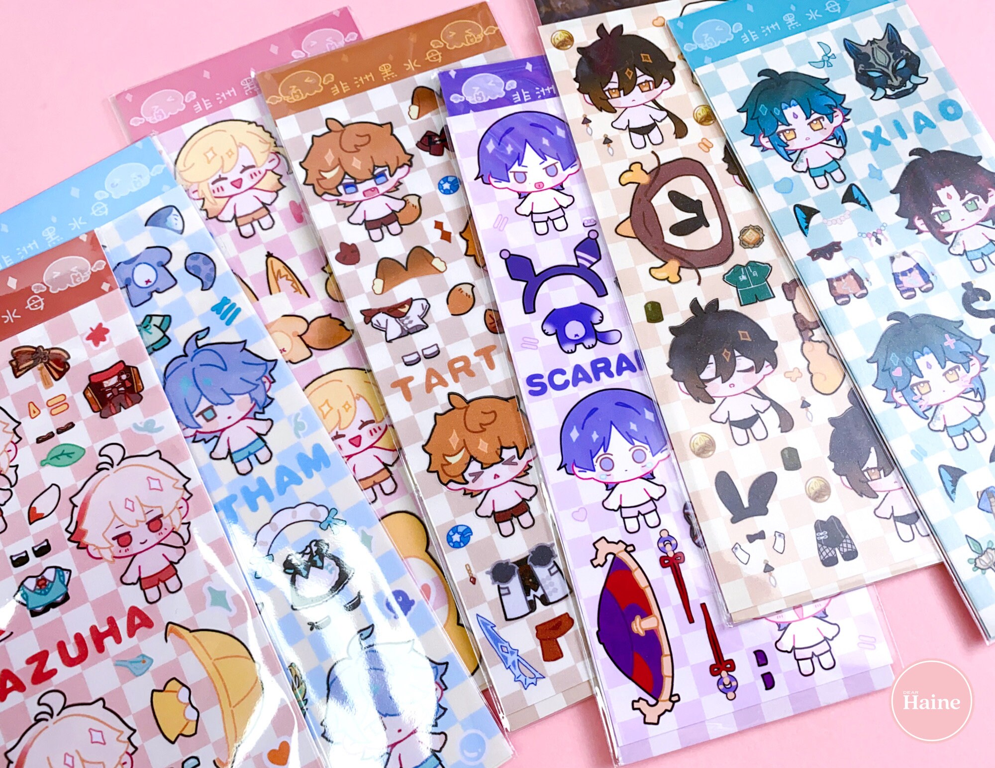 Genshin Impact Dress up Sticker Sheet - Wanderer Scaramouche Kazuha ...