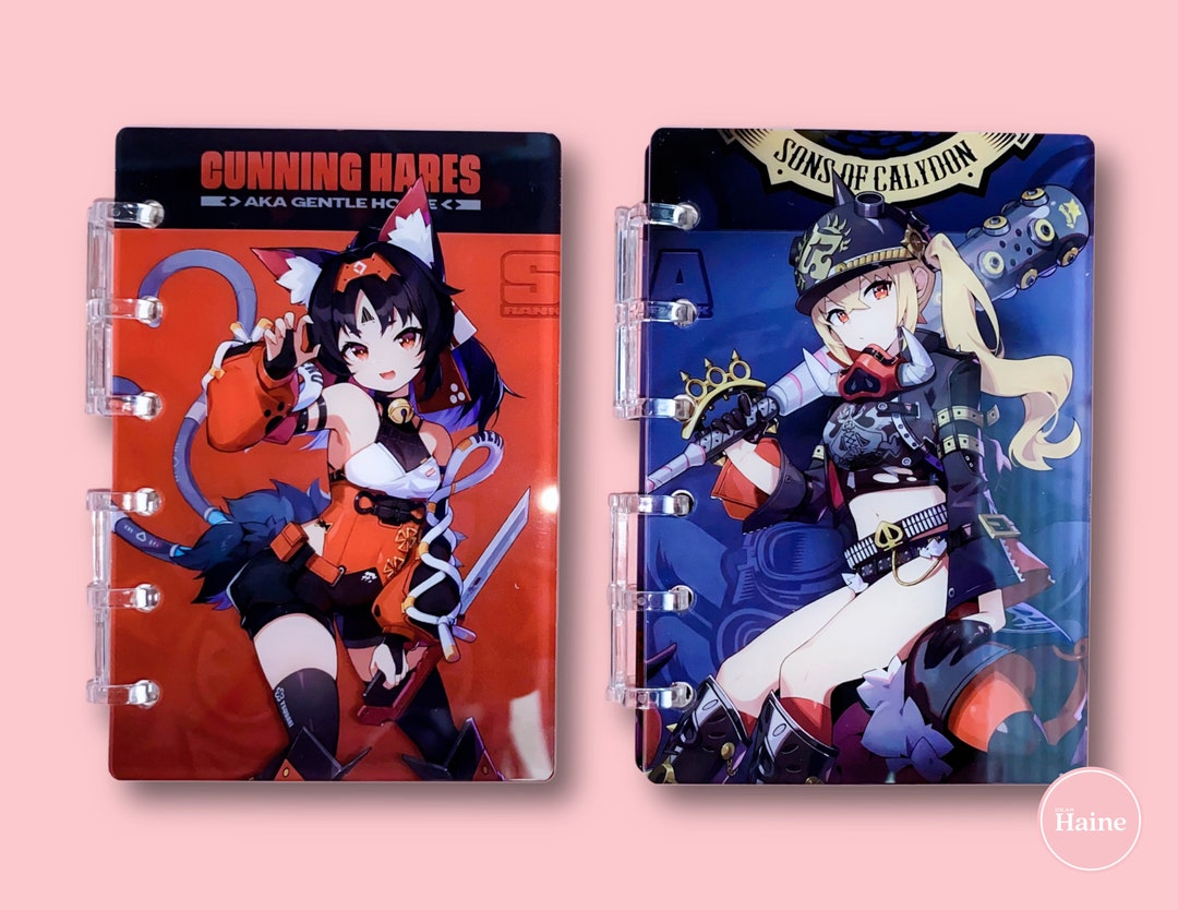 Zenless Zone Zero Acrylic Glass Notebook Binder - Nekomata & Lucy - Etsy