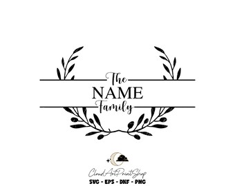 Last Name Dxf File - Etsy