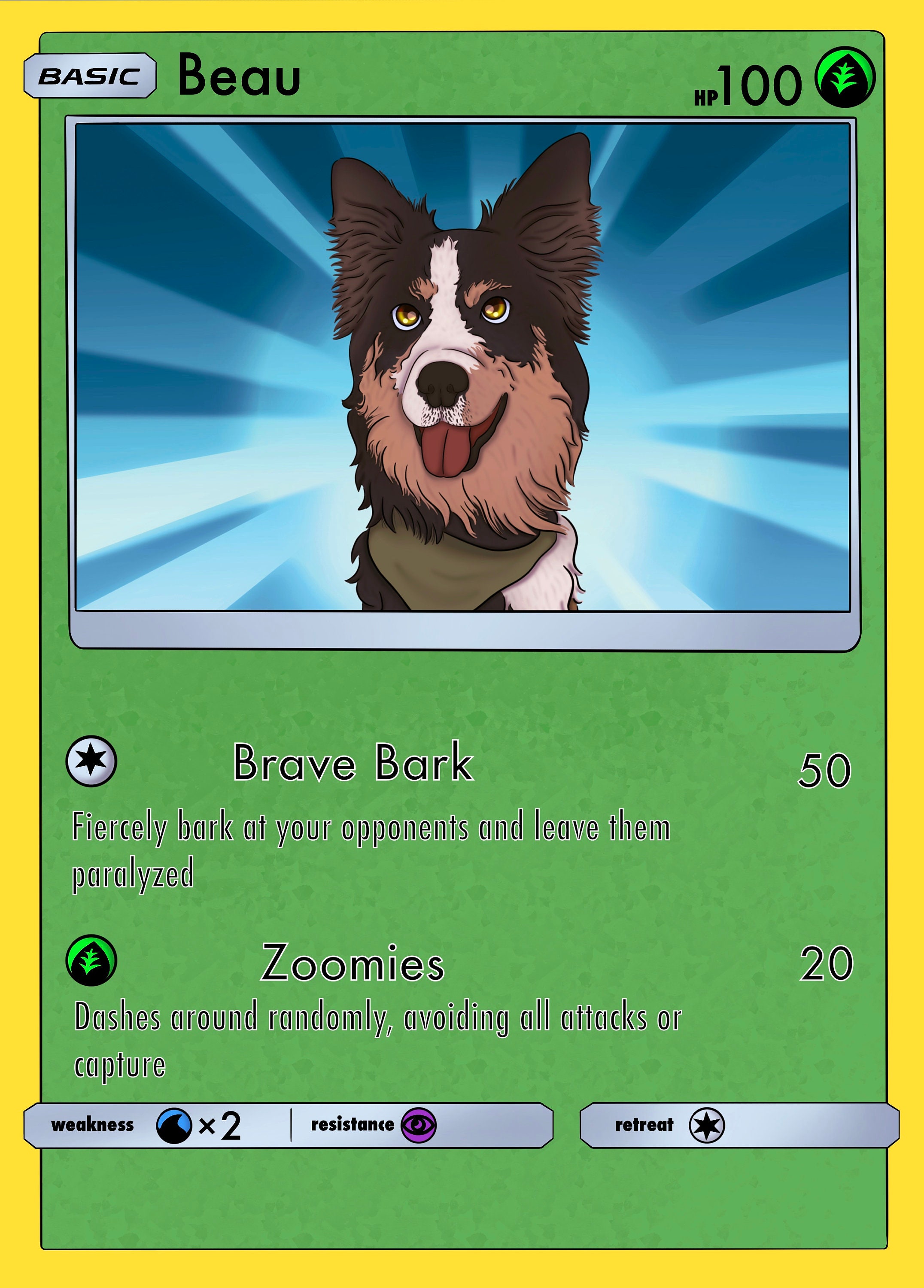 Pokémon Card Digital Customs Art Digital Copy Printable Pet Pokémon ...