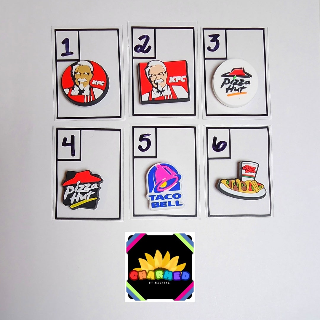 Fried Chicken / Pizza / Tacos / Fast Food Croc Charms - Etsy