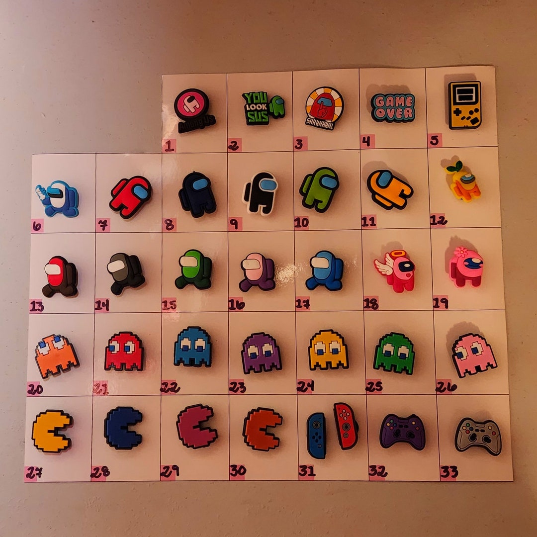 Among Us Pac Man Video Game Croc Charms - Etsy