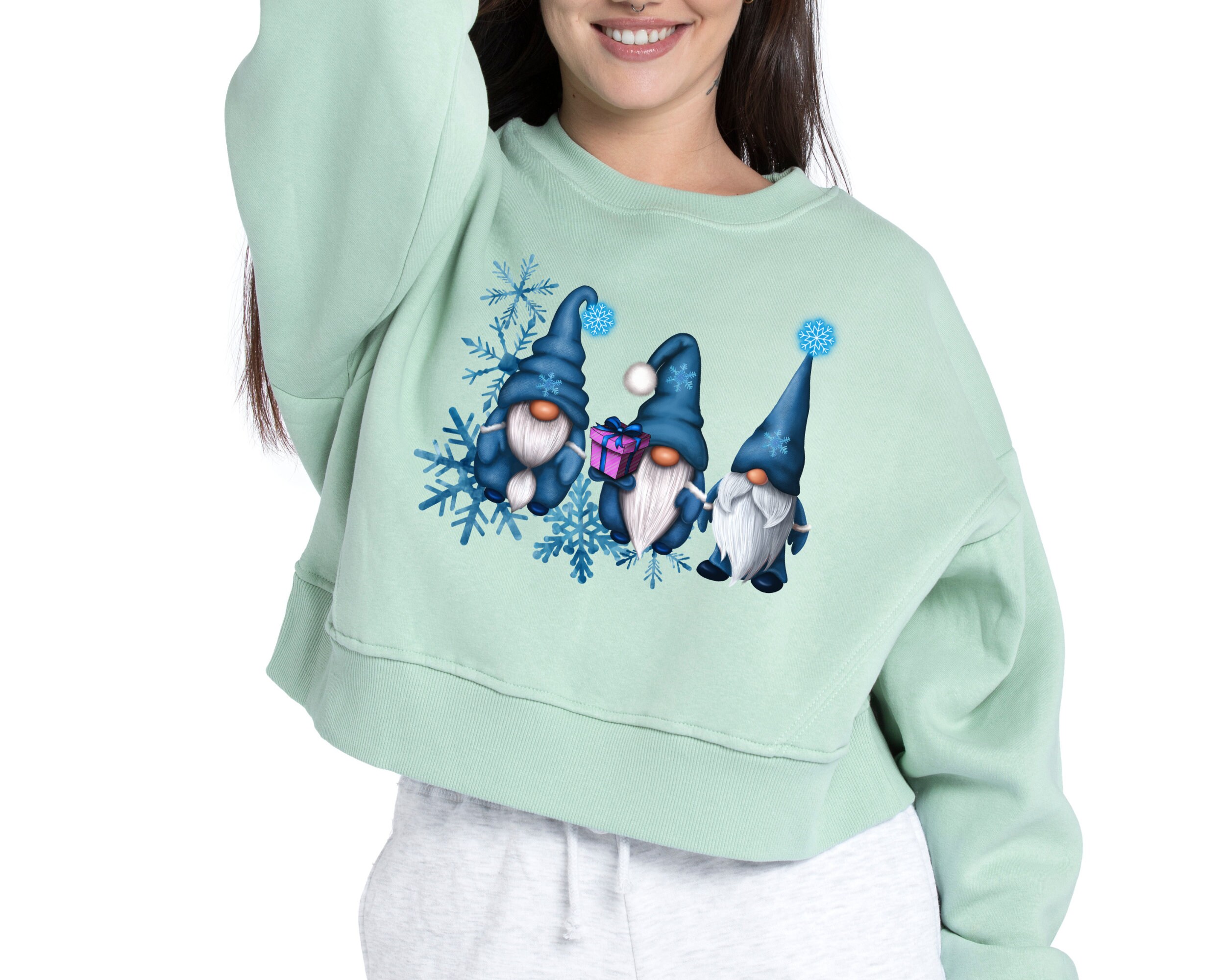 Winter Gnomies Png Sublimation Design Blue Snowflake Gnomes - Etsy