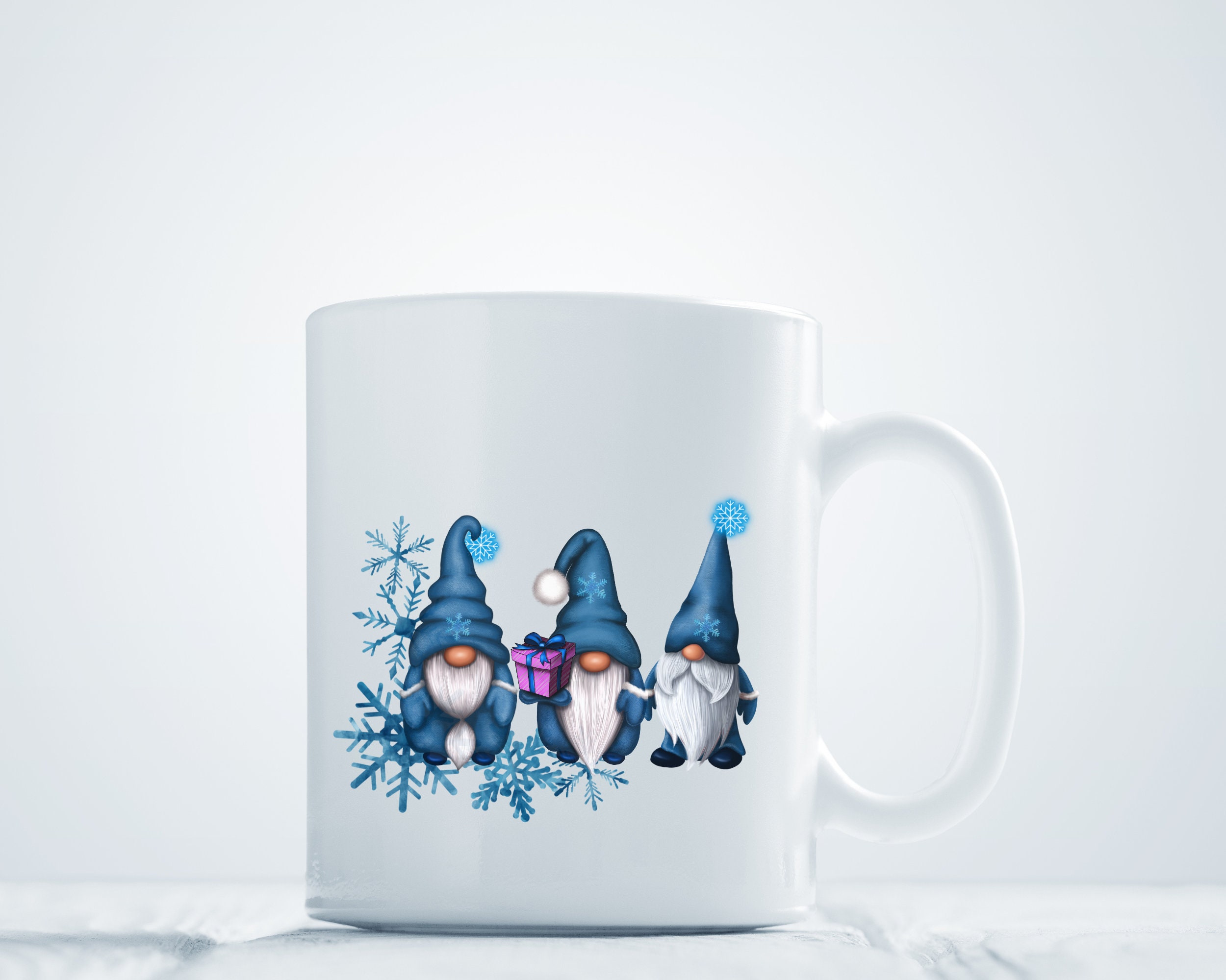Winter Gnomies Png Sublimation Design Blue Snowflake Gnomes - Etsy