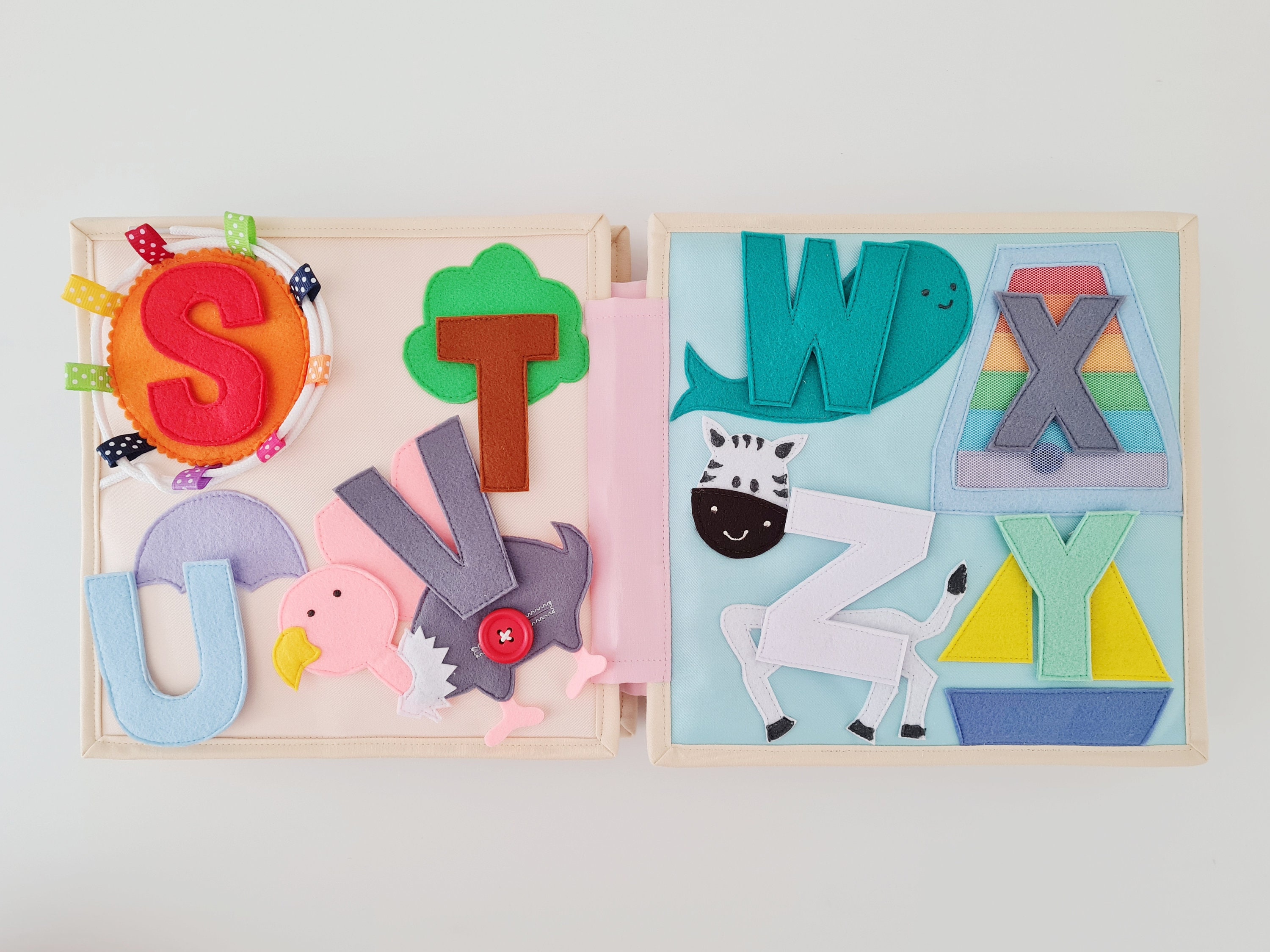 MY FIRST ABC - Handmade Montessori Sensory Alphabet Quiet Book & Busy ...