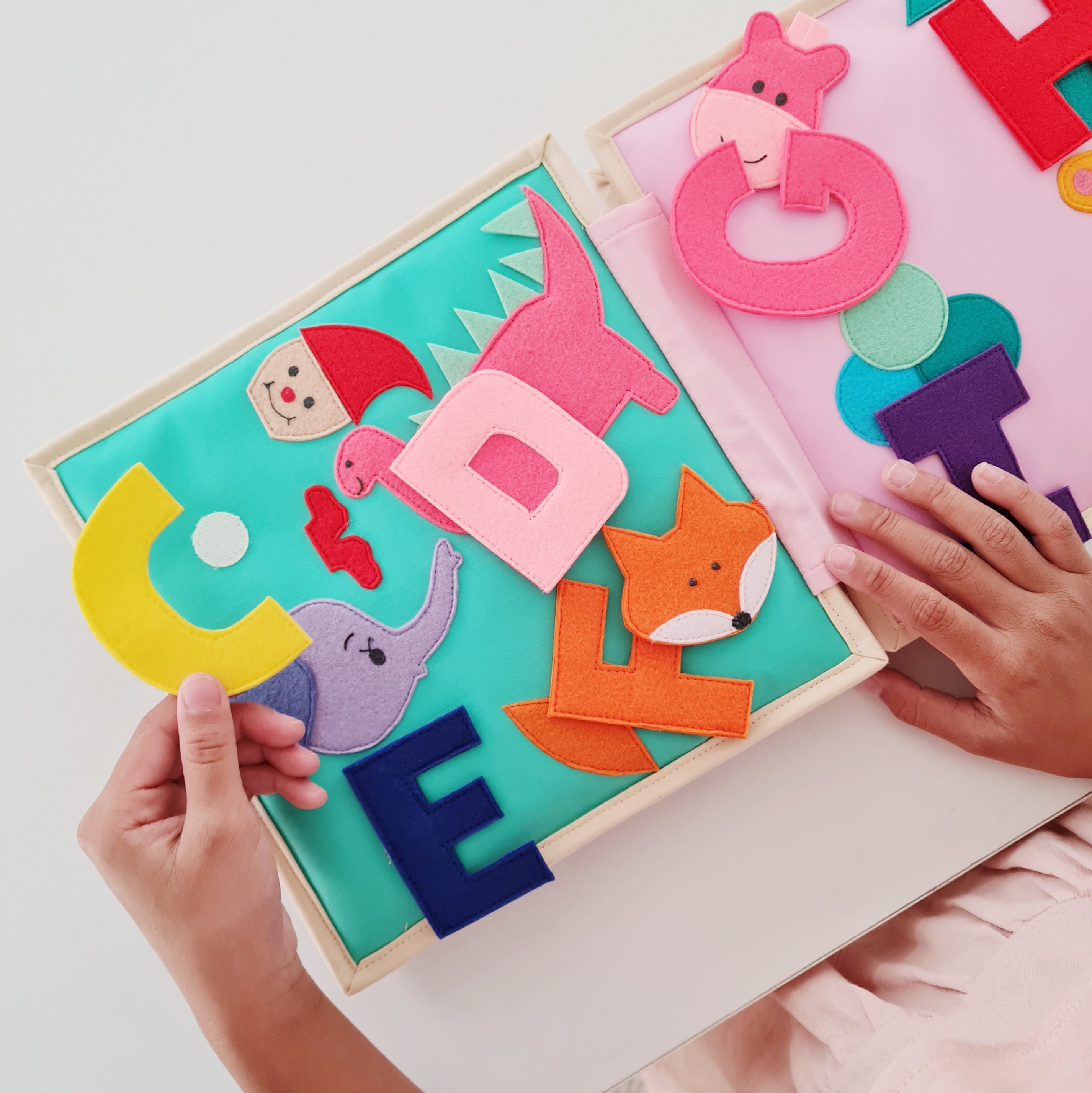 MY FIRST ABC - Handmade Montessori Sensory Alphabet Quiet Book & Busy ...