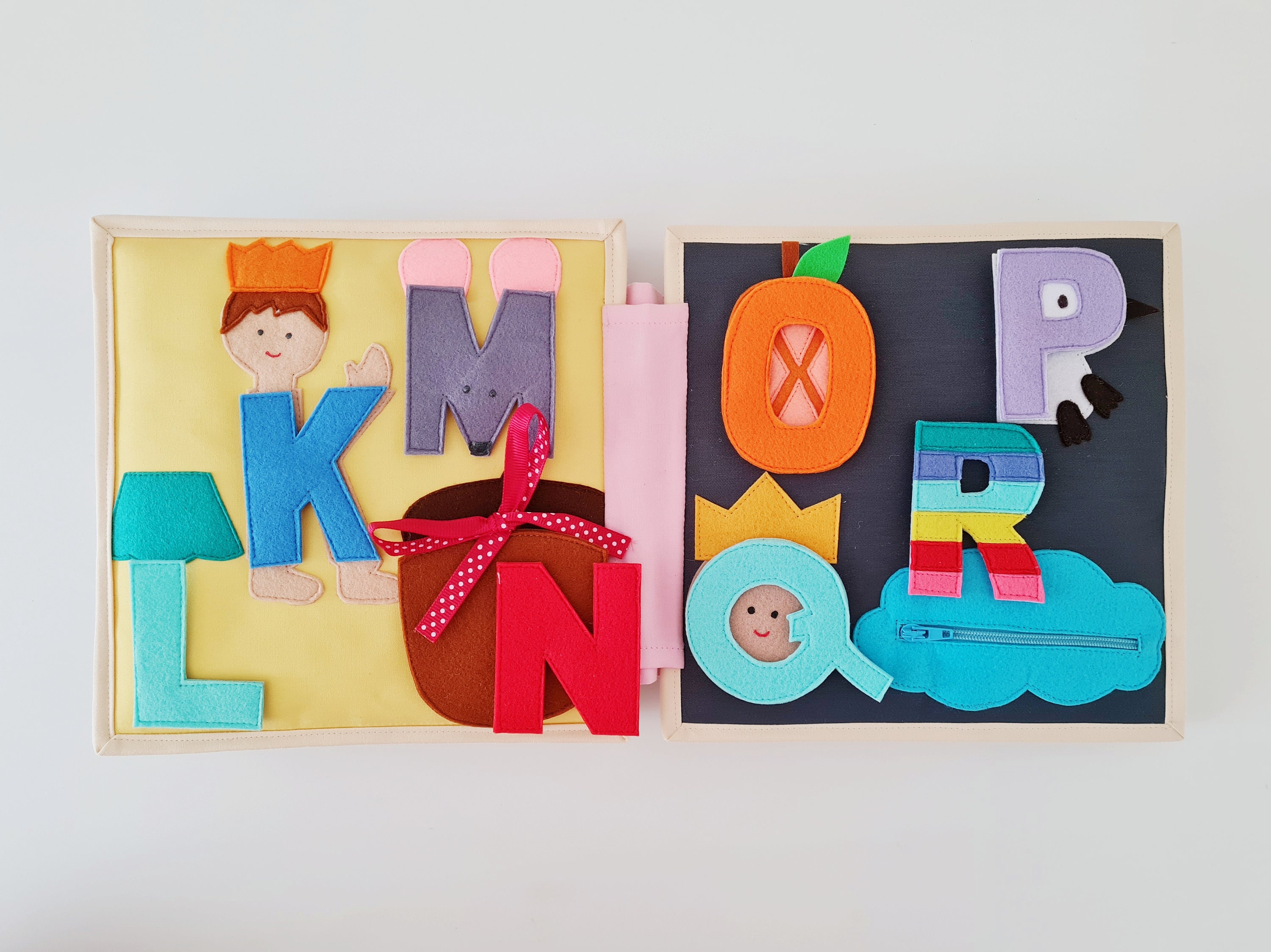 MY FIRST ABC - Handmade Montessori Sensory Alphabet Quiet Book & Busy ...