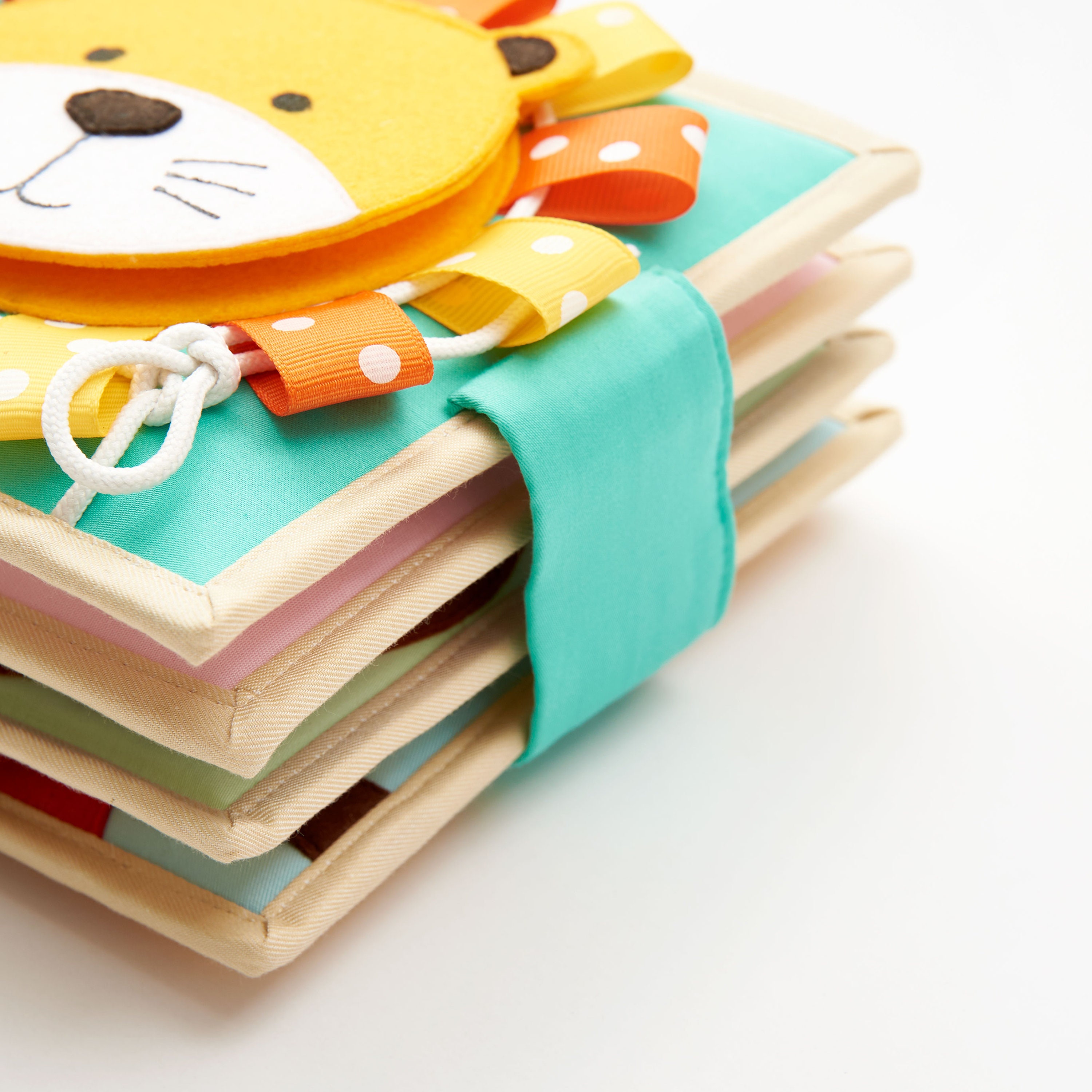 LEO THE LION - Handmade Montessori Sensory Quiet Book & Busy Book for ...