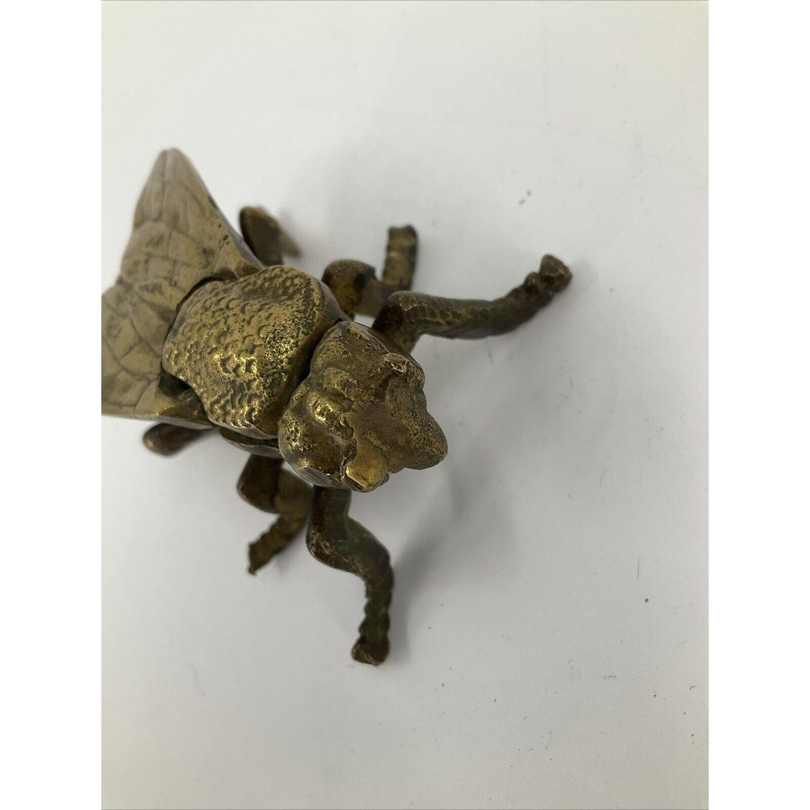 Vintage 4 Inch Brass Fly Ashtray Hinged Wings Wasp Bug Insect MCM ...