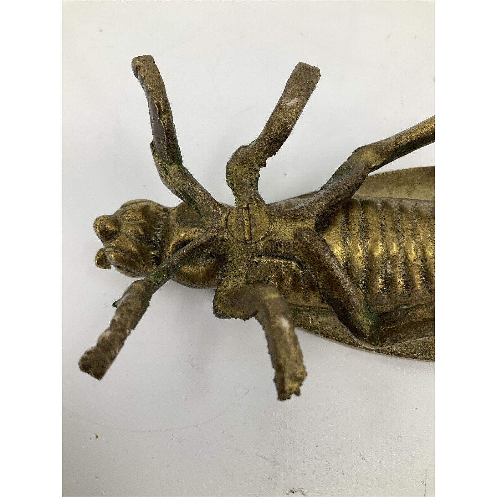 Vintage 4 Inch Brass Fly Ashtray Hinged Wings Wasp Bug Insect MCM ...