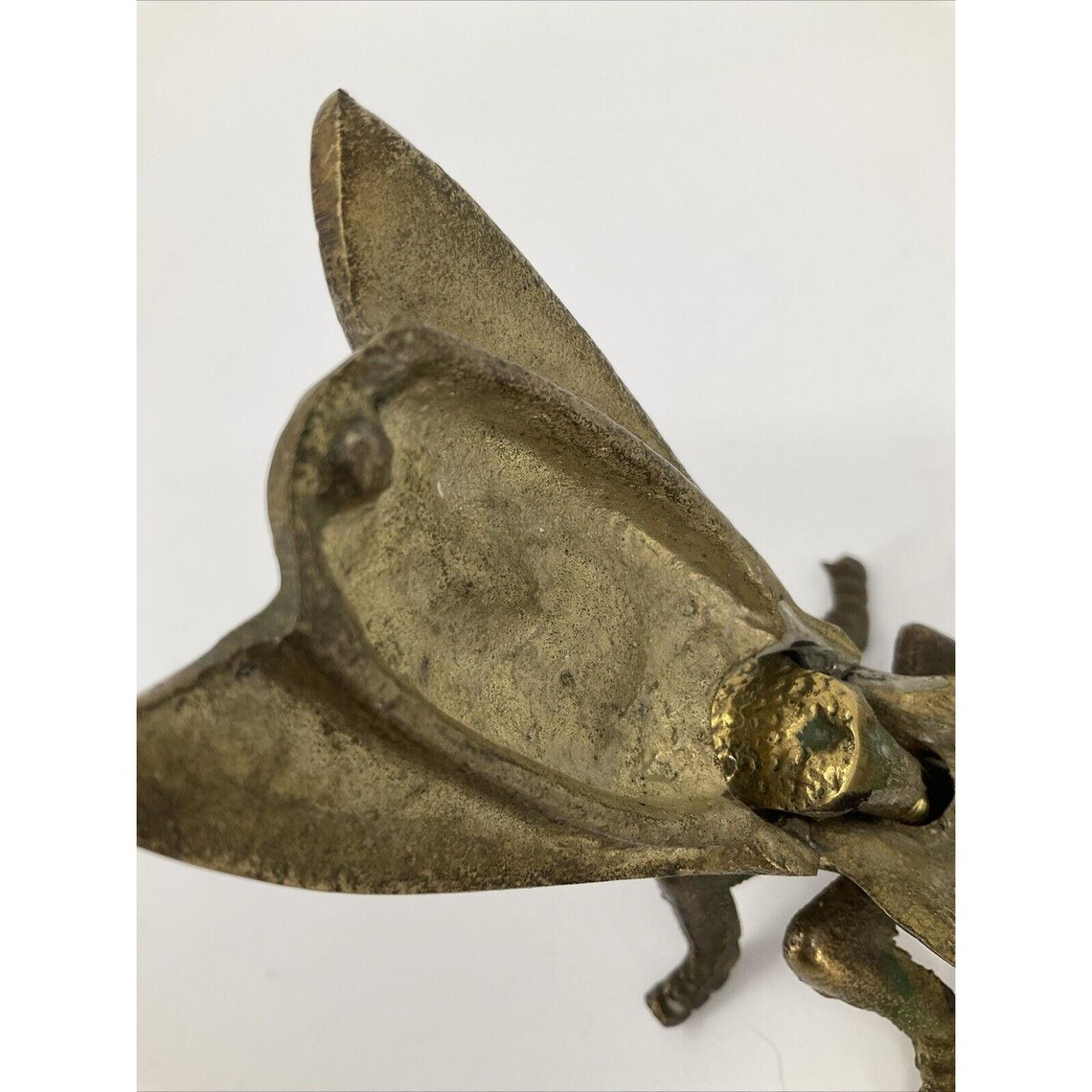 Vintage 4 Inch Brass Fly Ashtray Hinged Wings Wasp Bug Insect MCM ...