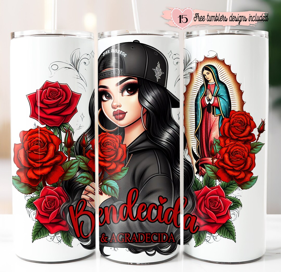 Bendecida 20oz Wrap, Digital Sublimation Design, 20oz Digital Design ...