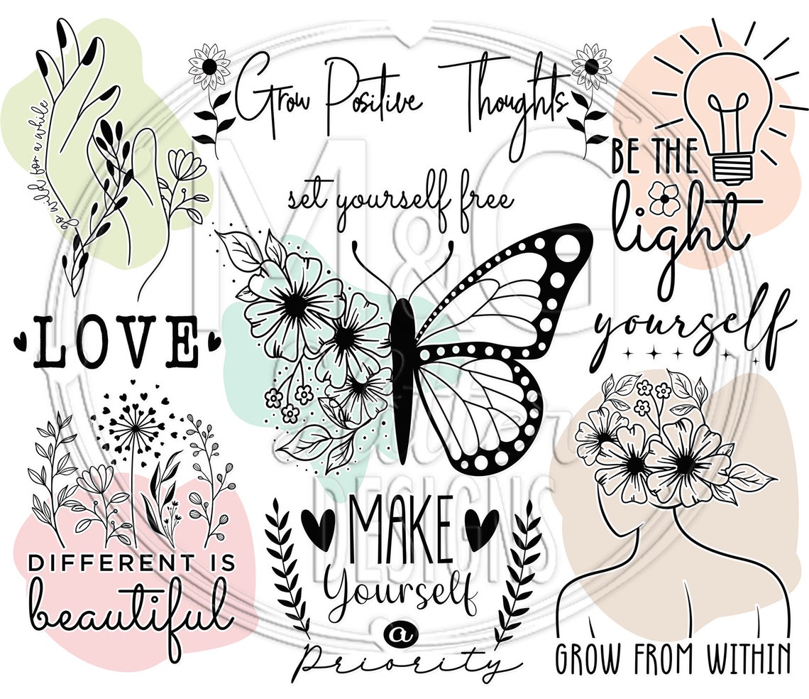 Motivational 25oz Tumbler Wrap Coffee Wrap Design - Etsy