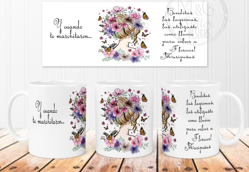 Spanish Motivational Mug Design Digital Sublimation Design - Etsy