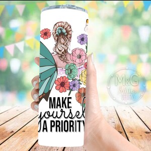 Positive Motivational 20oz Wrap, Digital Sublimation Design, Water ...