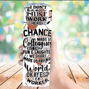 Funny Office Tumbler Wrap: Sarcastic Coworker Gift (digital Download ...