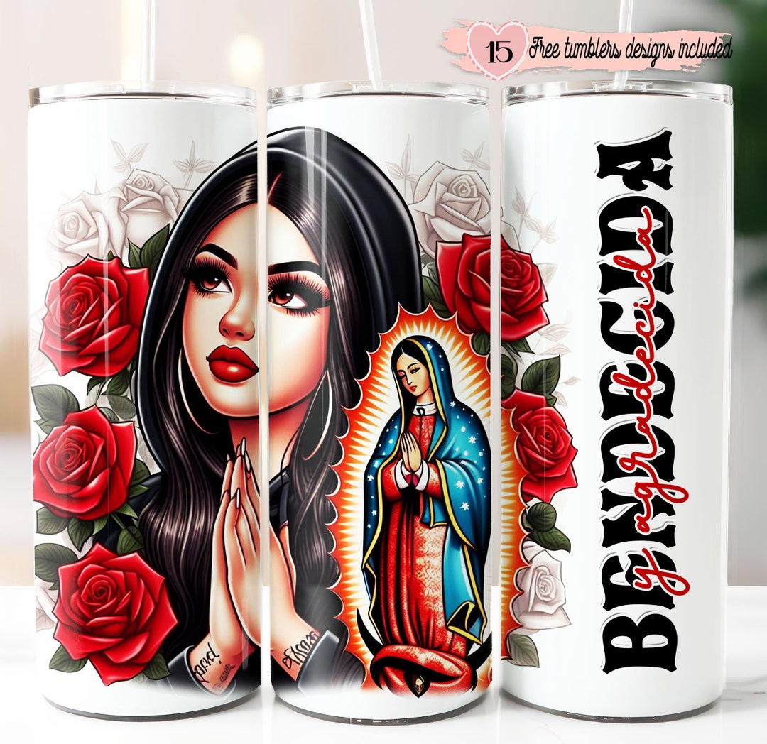 Bendecida 20oz Wrap, Digital Sublimation Design, 20oz Digital Design ...