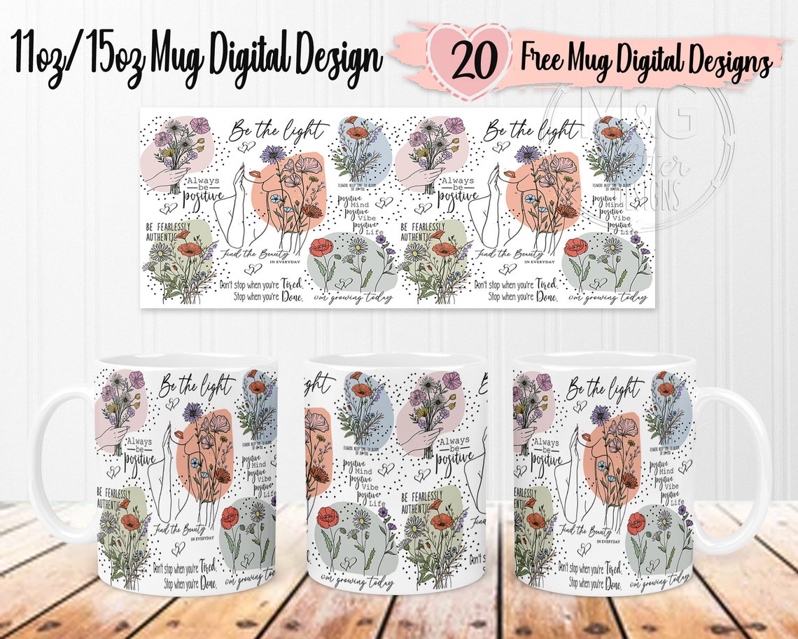 Motivational Mug Design Digital Sublimation Design 11oz - Etsy