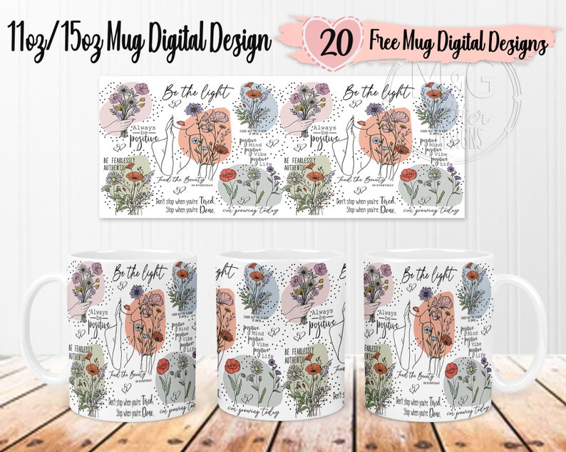 Motivational Mug Design Digital Sublimation Design 11oz - Etsy