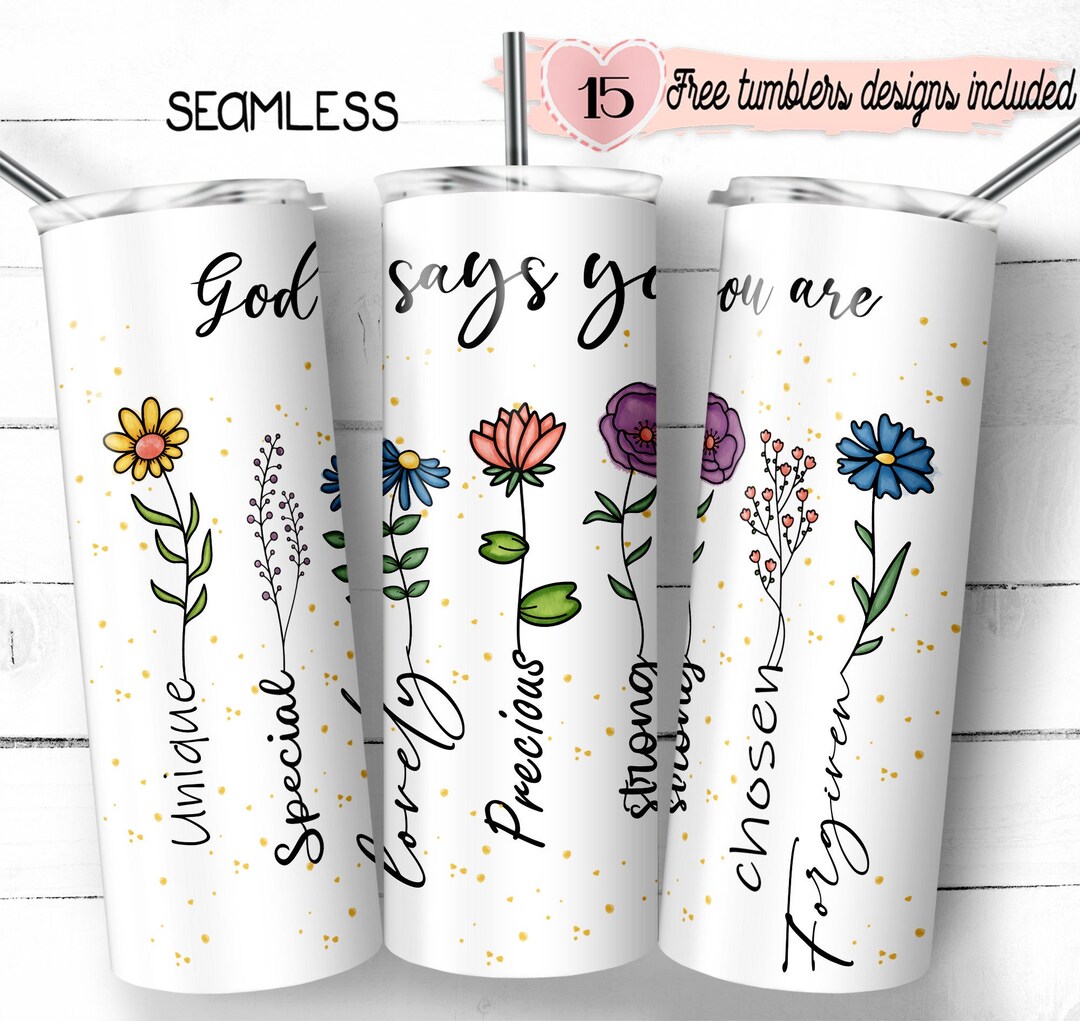 Christian 20oz Wrap, Digital Sublimation Design, 20oz Digital Design ...