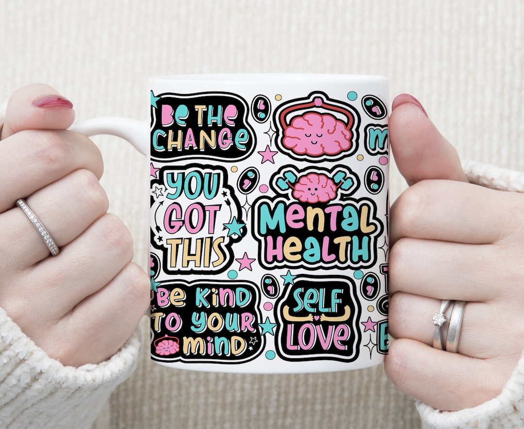 Mental Health Mug Design: Positive Affirmations (digital Design) - Etsy