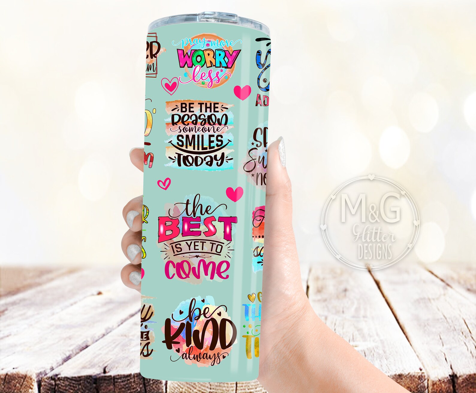 Motivational 20oz Wrap Digital Sublimation Design 20oz - Etsy