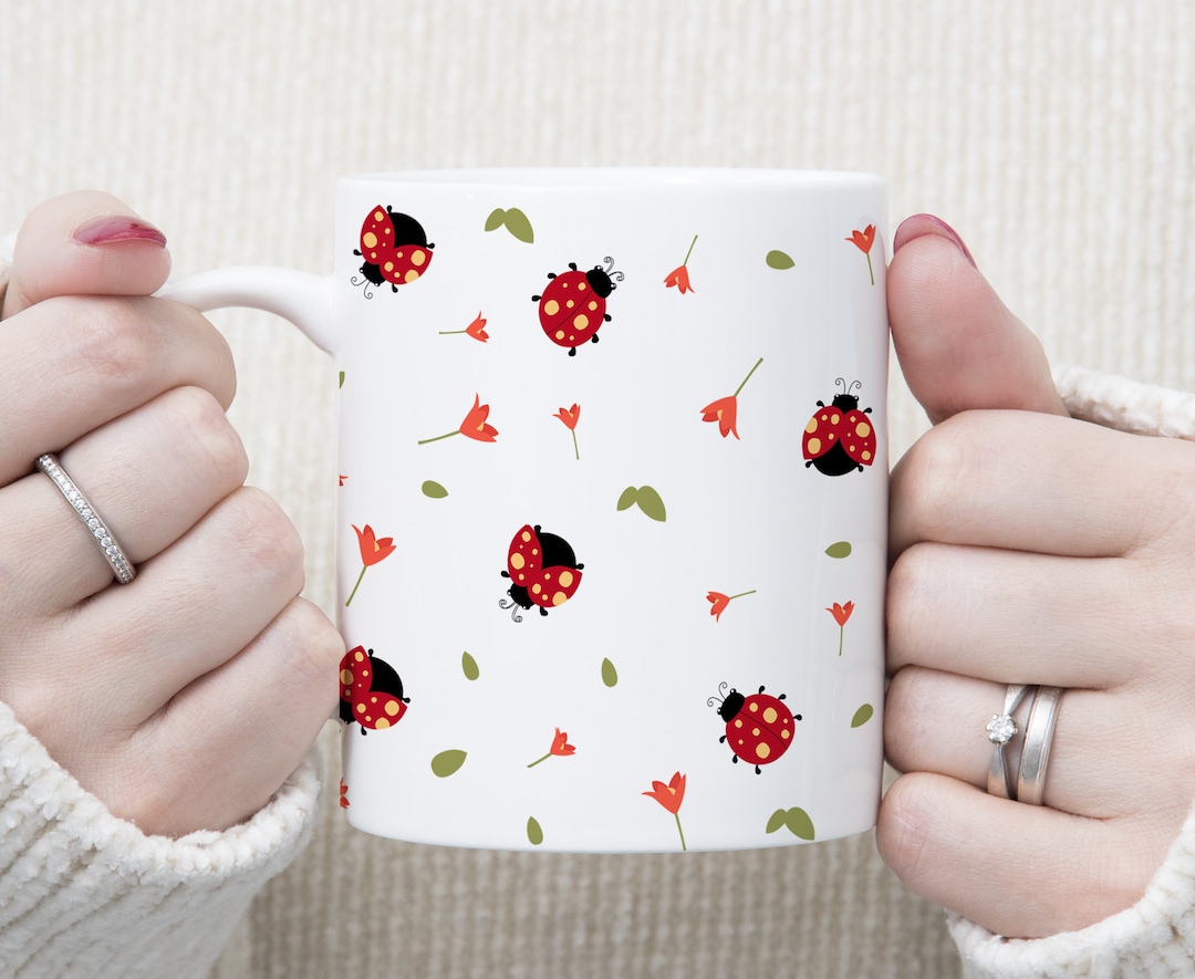 Ladybug Mug Design, Digital Sublimation Design, 11oz /15oz Mug Digital ...