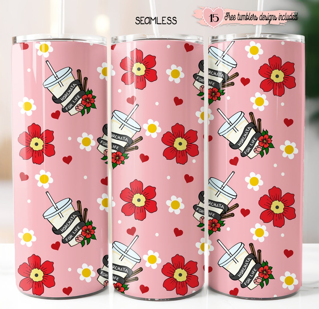 Horchata 20oz Wrap Design, Mexican Horchata Digital Wrap, Sublimation ...