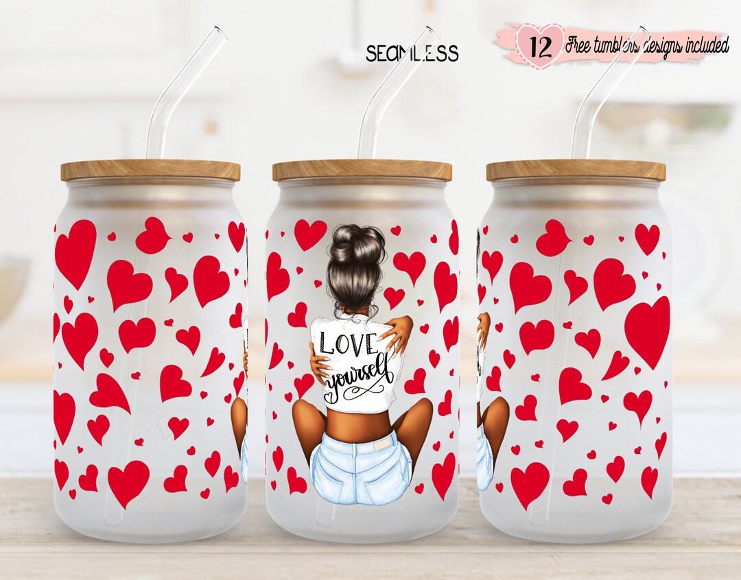 Valentine's Day 16oz Wrap, 16oz Tumbler Design, Sublimation Design ...