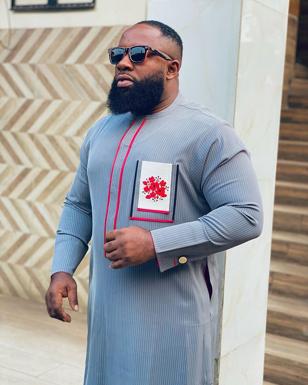 African Men Kaftan, Men 2piece Suit, Senator, African Groom Outfit ...