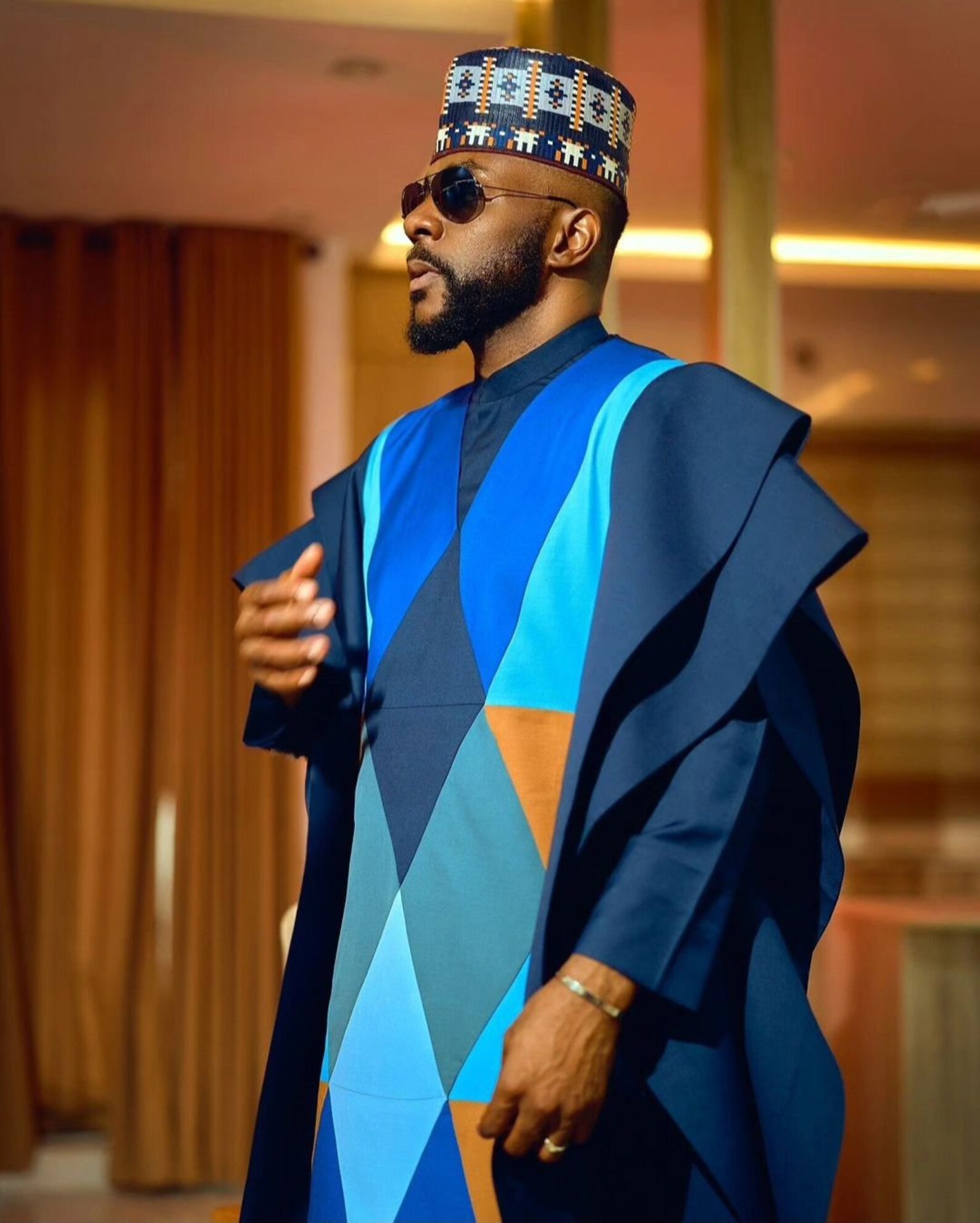 Ebuka Agbada for Men, Men Clothing, African Wedding Attire Groom Suit ...