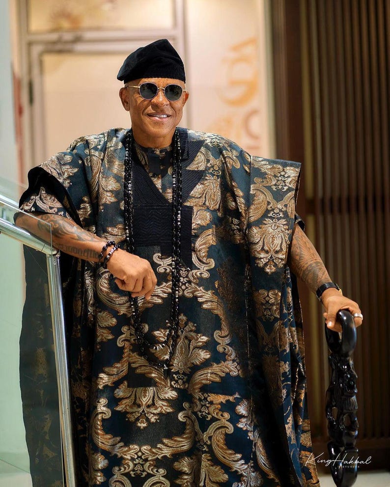 Kings Damask Dansiki Attire With Fila, Men Luxurious Gala Wear, Men ...