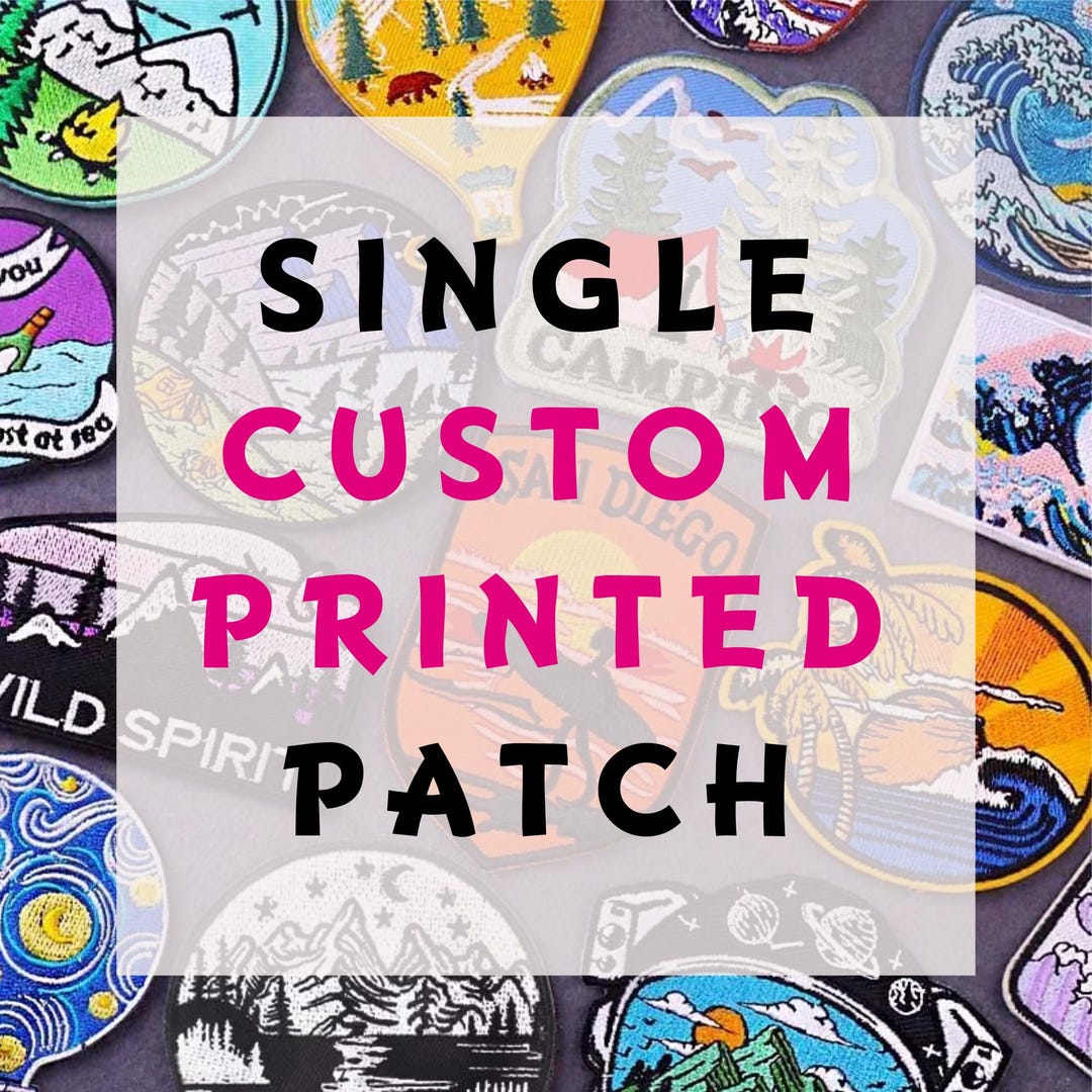Custom Printed Embroidered Patch, Iron/sew-on, Personalized Patch Your ...