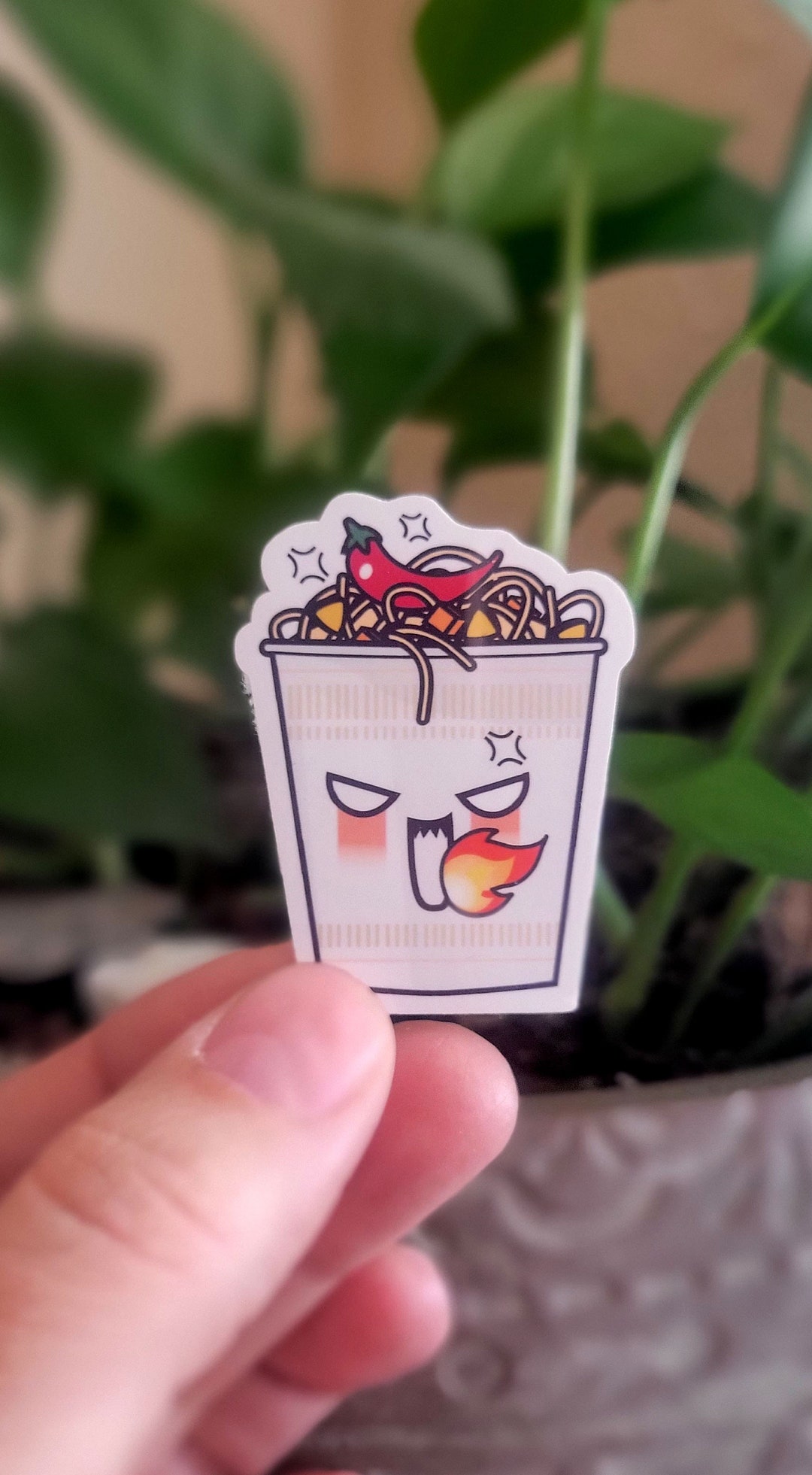Spicy Cup Noodle Sticker FREE SHIPPING - Etsy