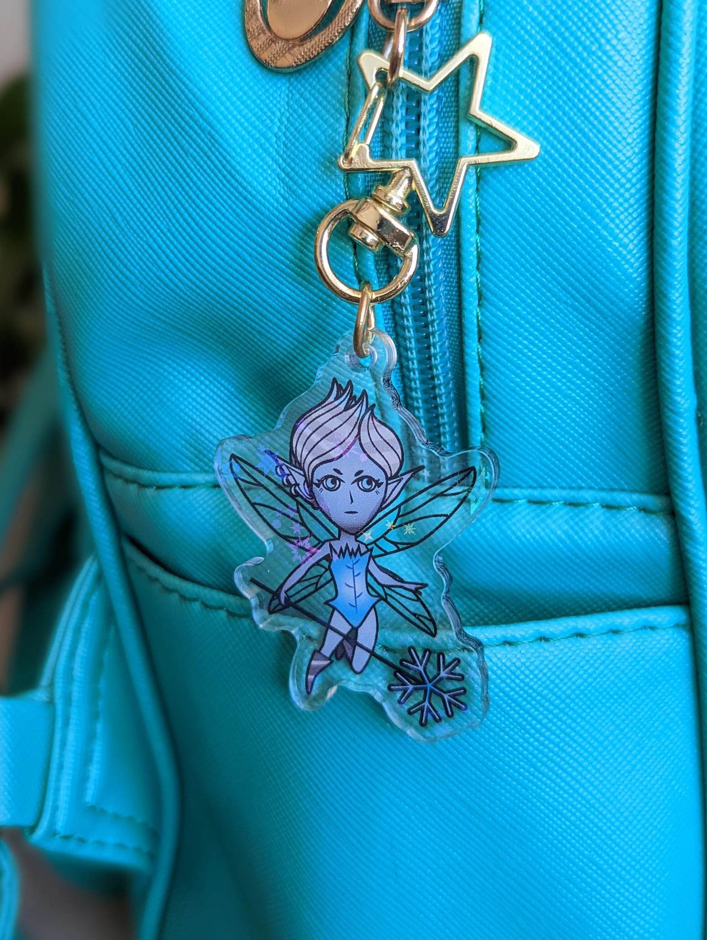 Fairy Girl Keychain Charm Flurri FREE SHIPPING - Etsy